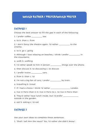 will rather or would rather