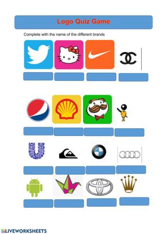 interactive logo quiz