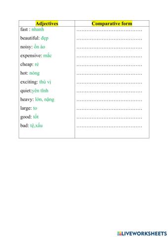 Worksheets | Live Worksheets