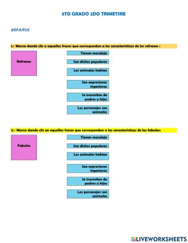Hojas de ejercicios interactivas en 120 idiomas | LiveWorksheets
