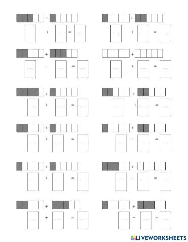 maths worksheet adding fractions