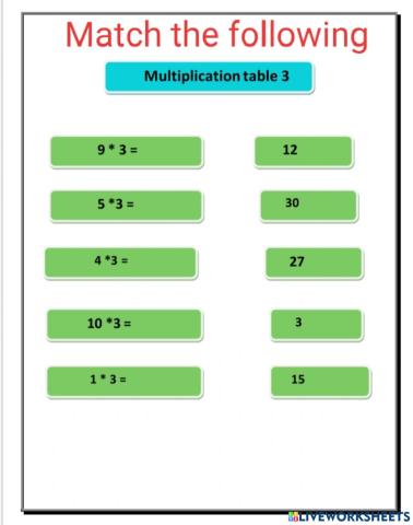 Worksheets | Live Worksheets