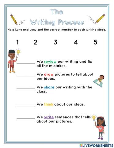 Writing Process Worksheet