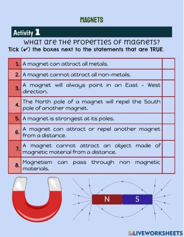 Three properties of magnets store