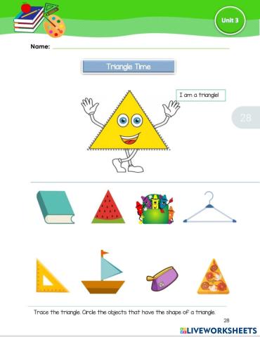 triangular objects name