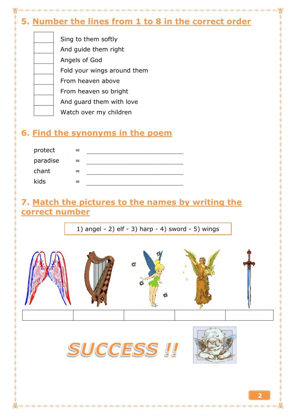 Prayer worksheet | Live Worksheets