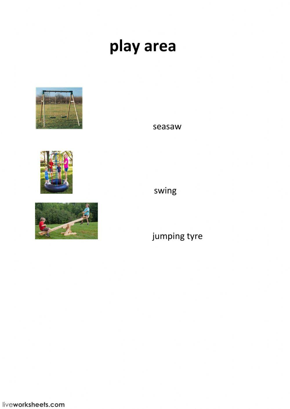 play area worksheet | Live Worksheets