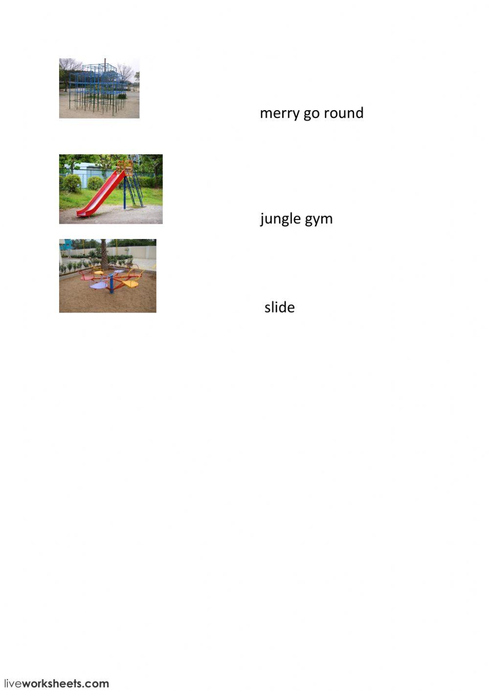 play area worksheet | Live Worksheets