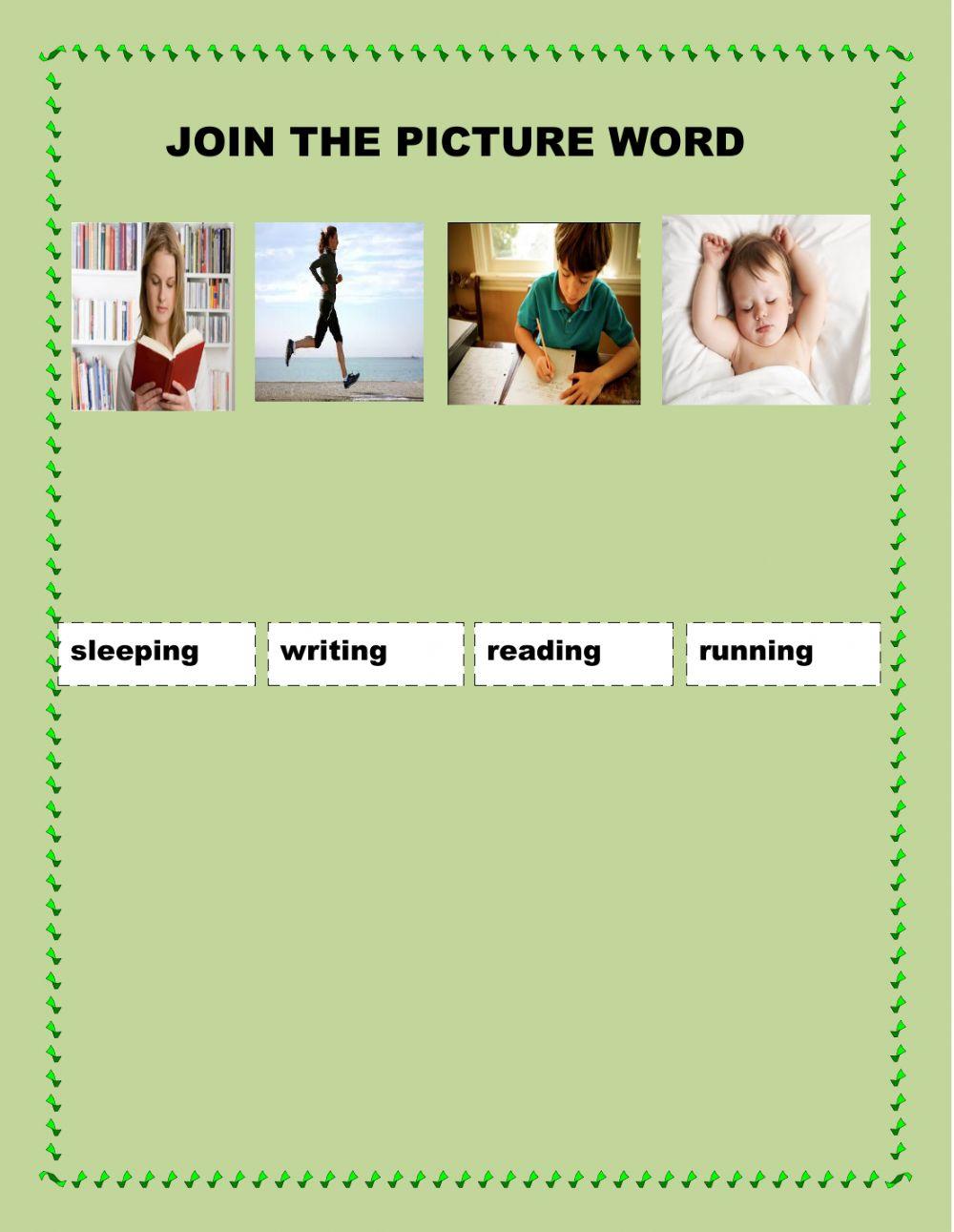 join the picture word worksheet | Live Worksheets