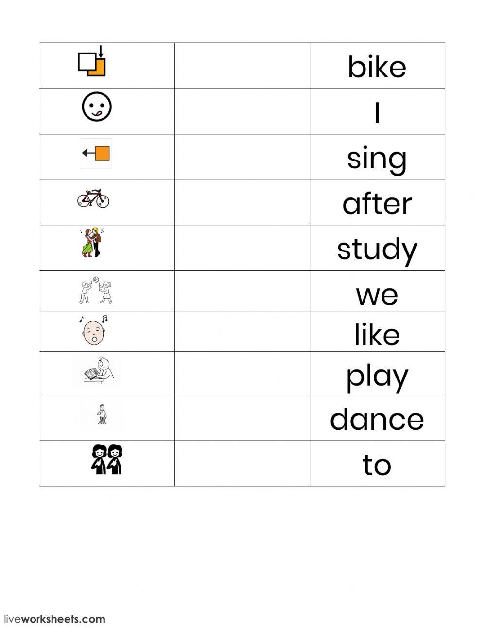 After School worksheet | Live Worksheets