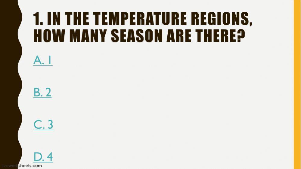 Seasons quiz worksheet | Live Worksheets