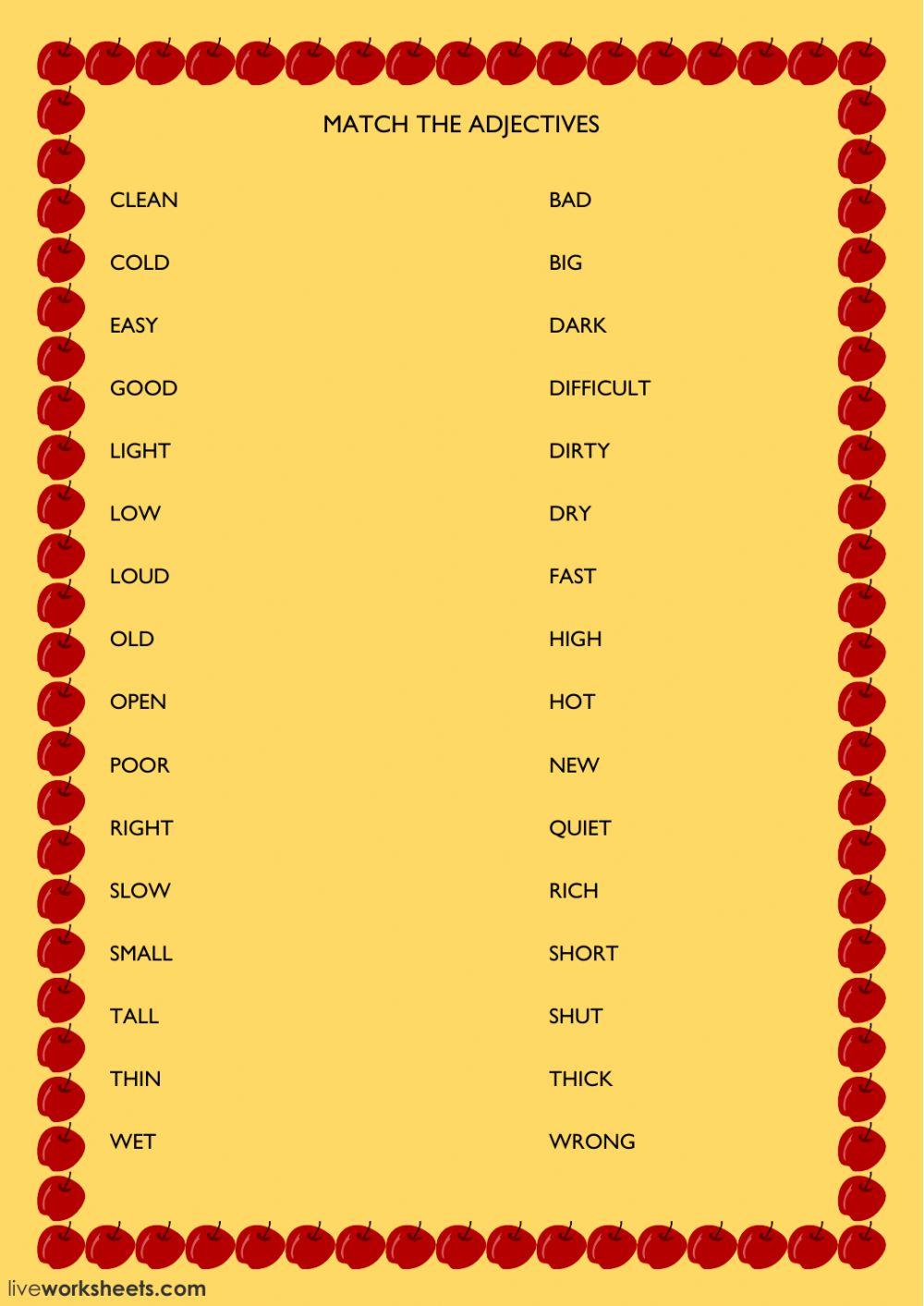 49102 | Opposite objectives | budaianna | LiveWorksheets