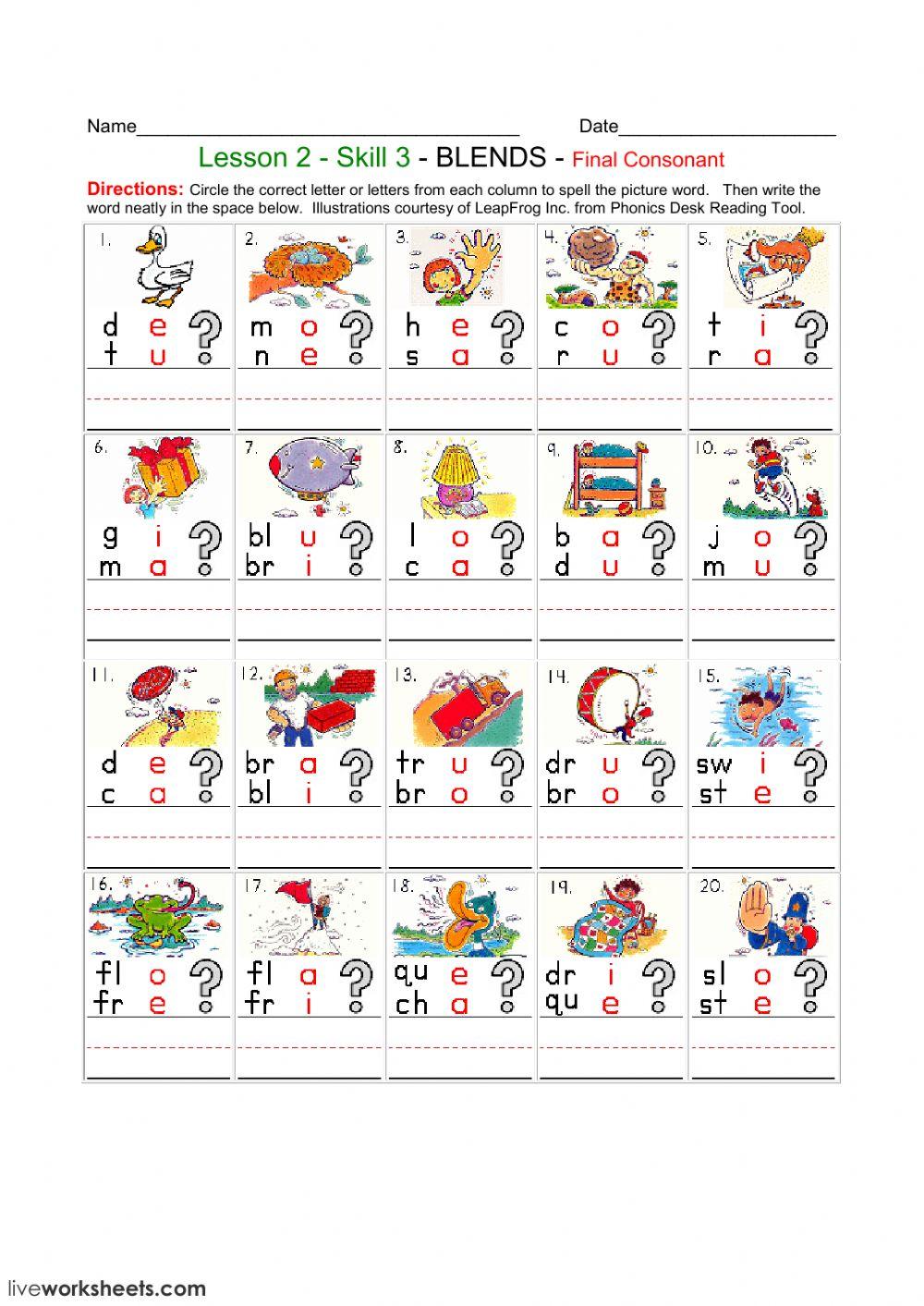 blend 3 46904 | chienling | LiveWorksheets