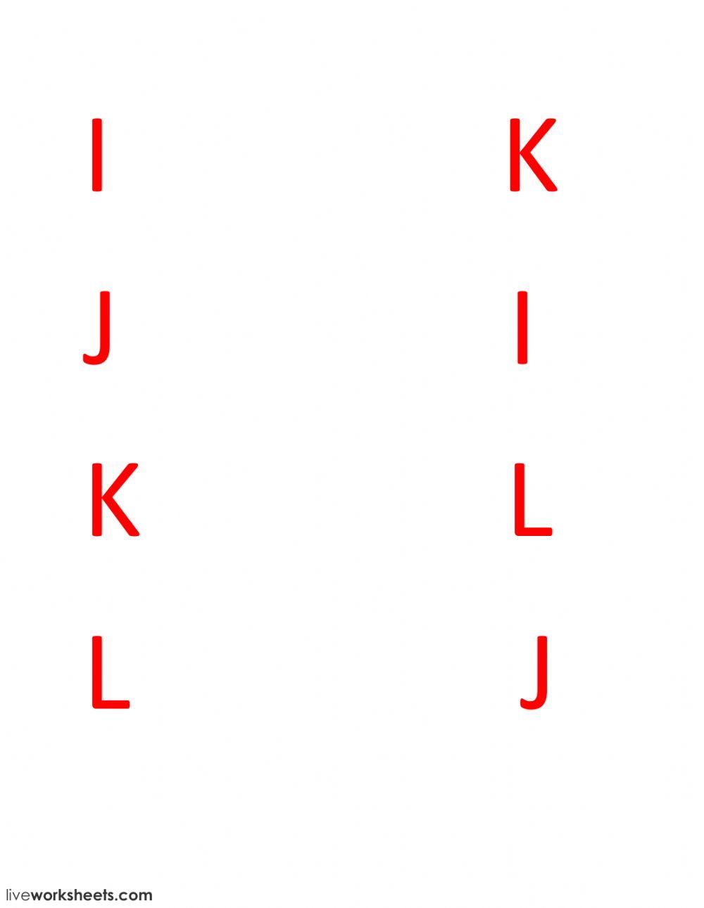 Match The Alphabets worksheet | Live Worksheets