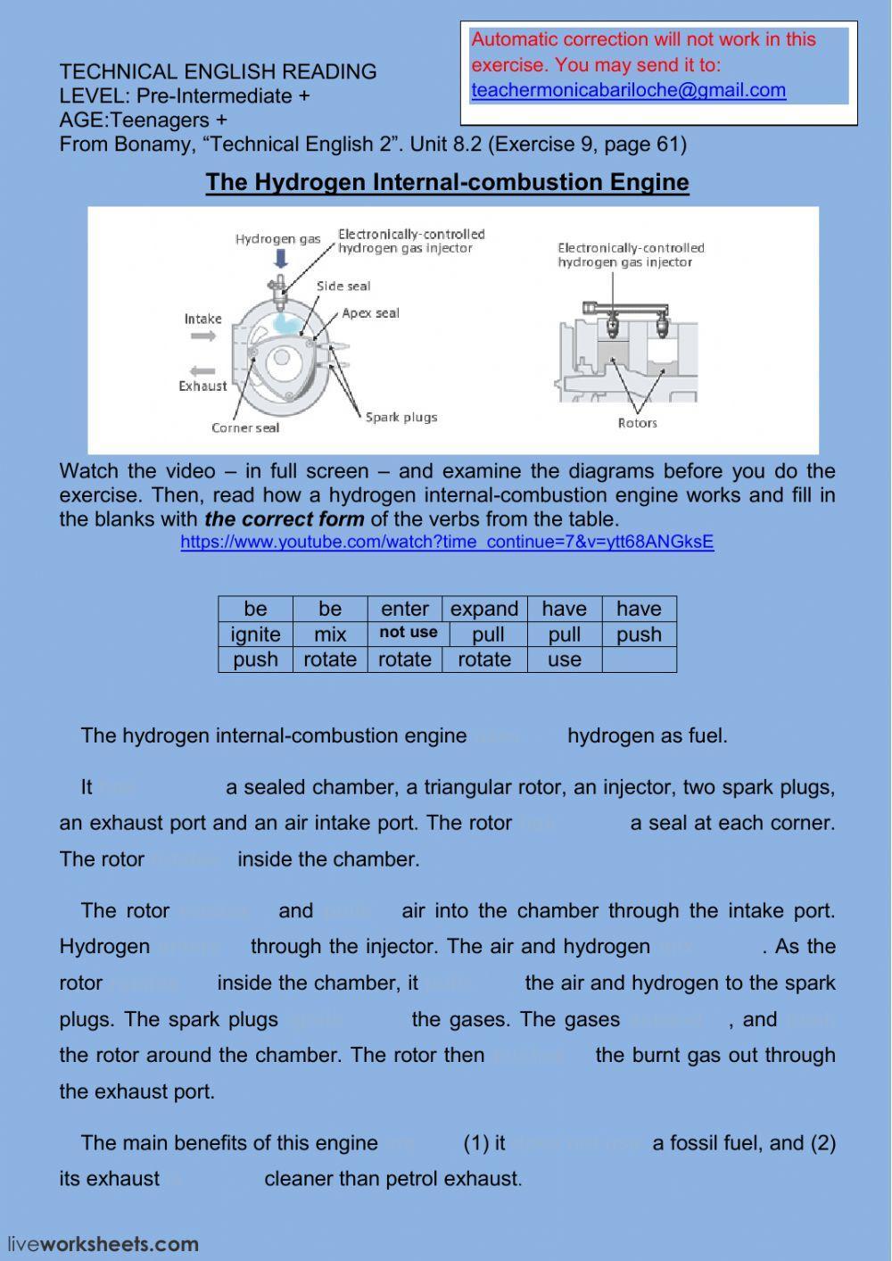 Hydrogen internal-combustion engine 48370 | Monica A.