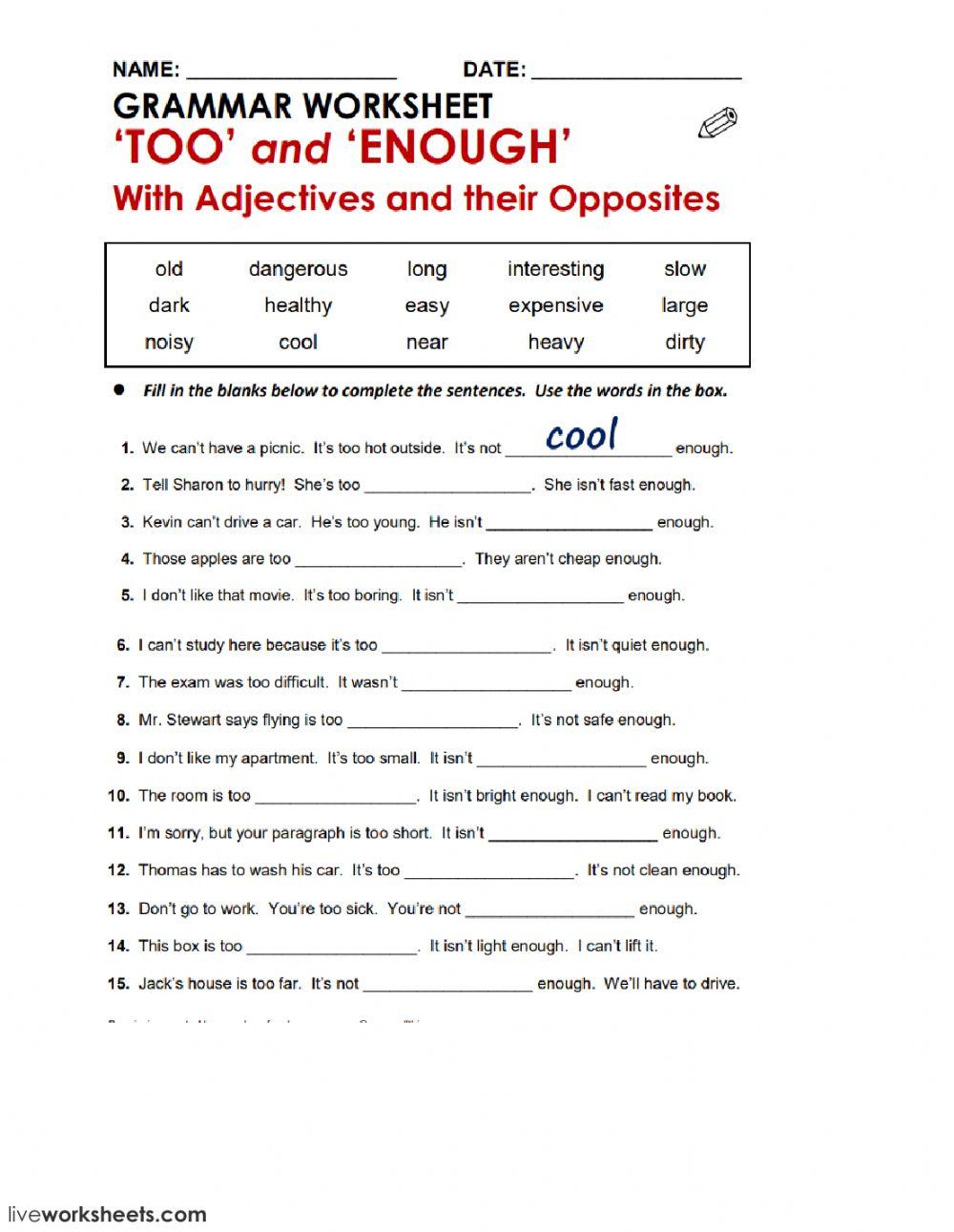 Comparisons | Free Interactive Worksheets | 48573