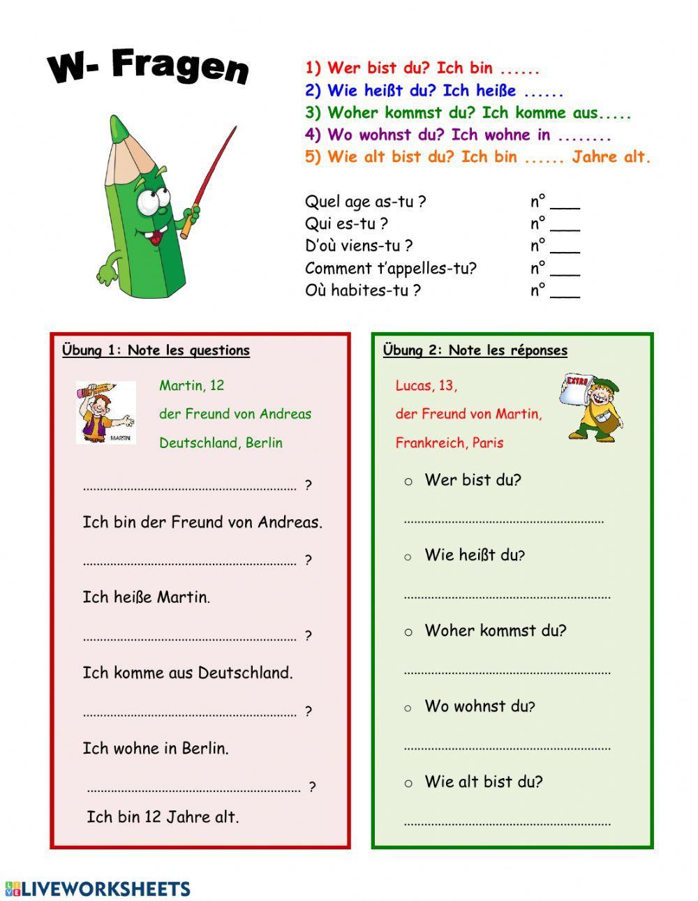 54412 | W - Fragen | ab25 | LiveWorksheets