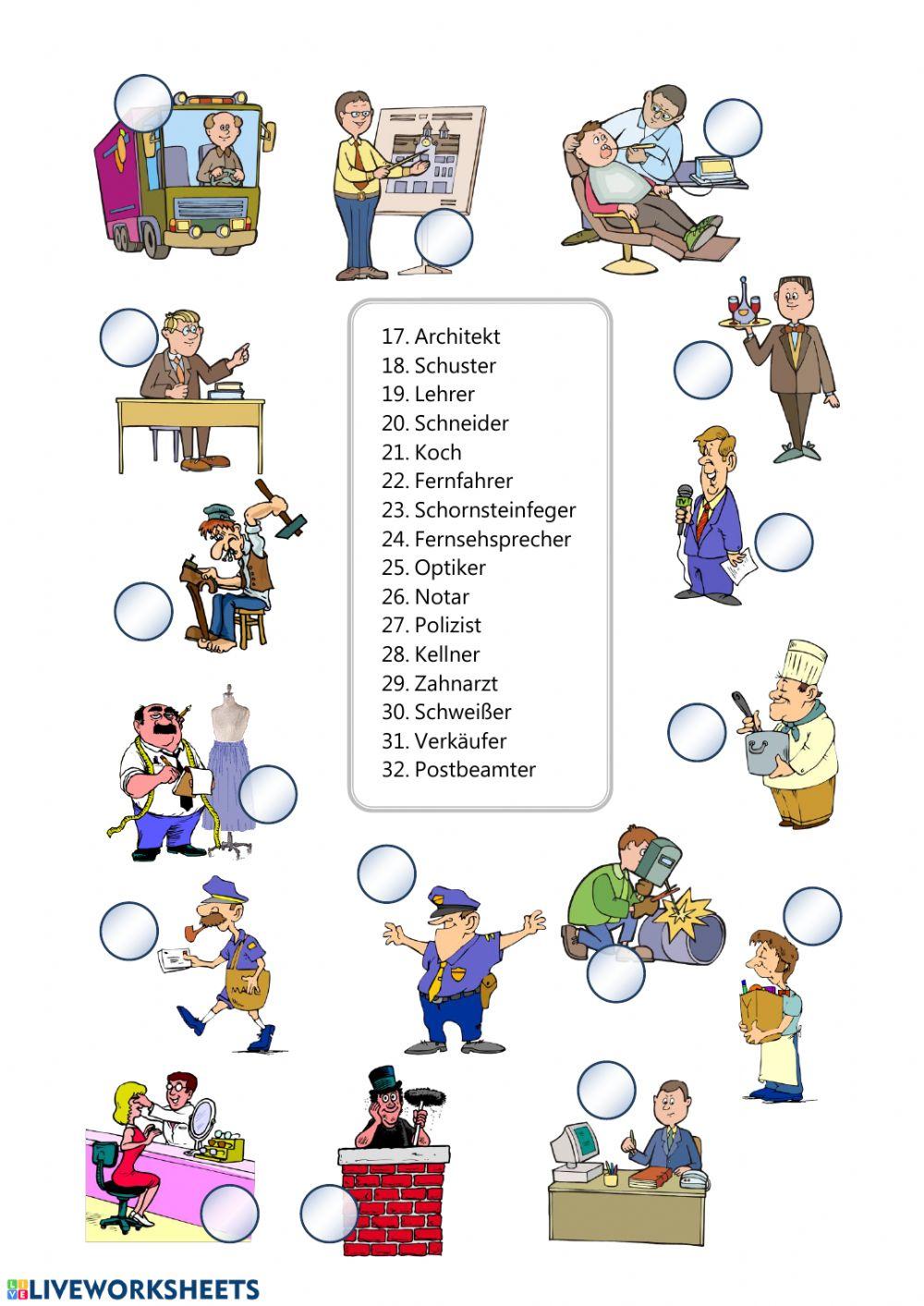 Berufe online exercise for | Live Worksheets