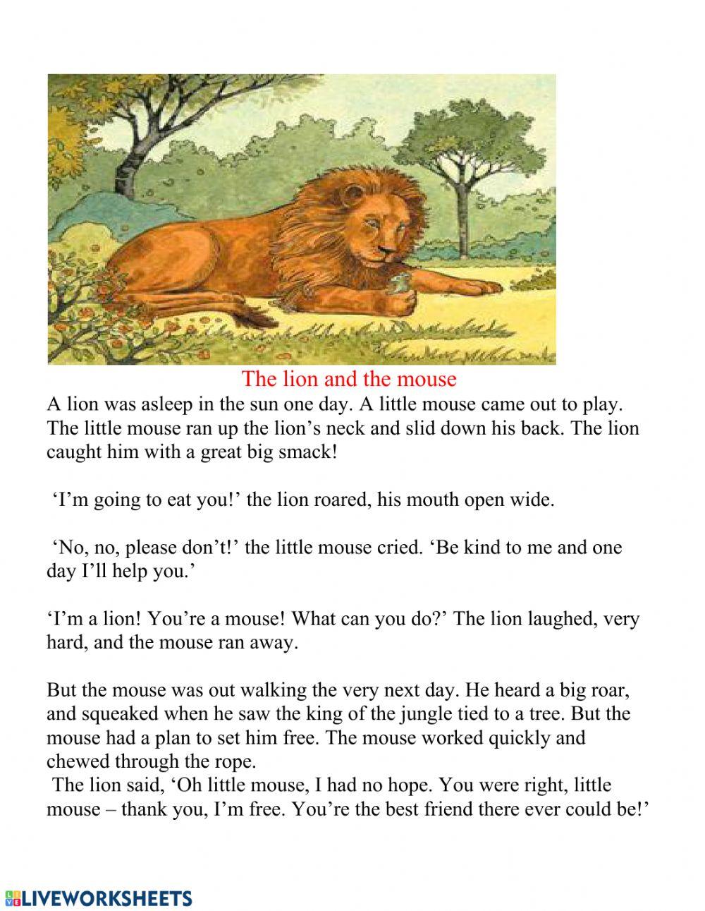 Story worksheet | Live Worksheets