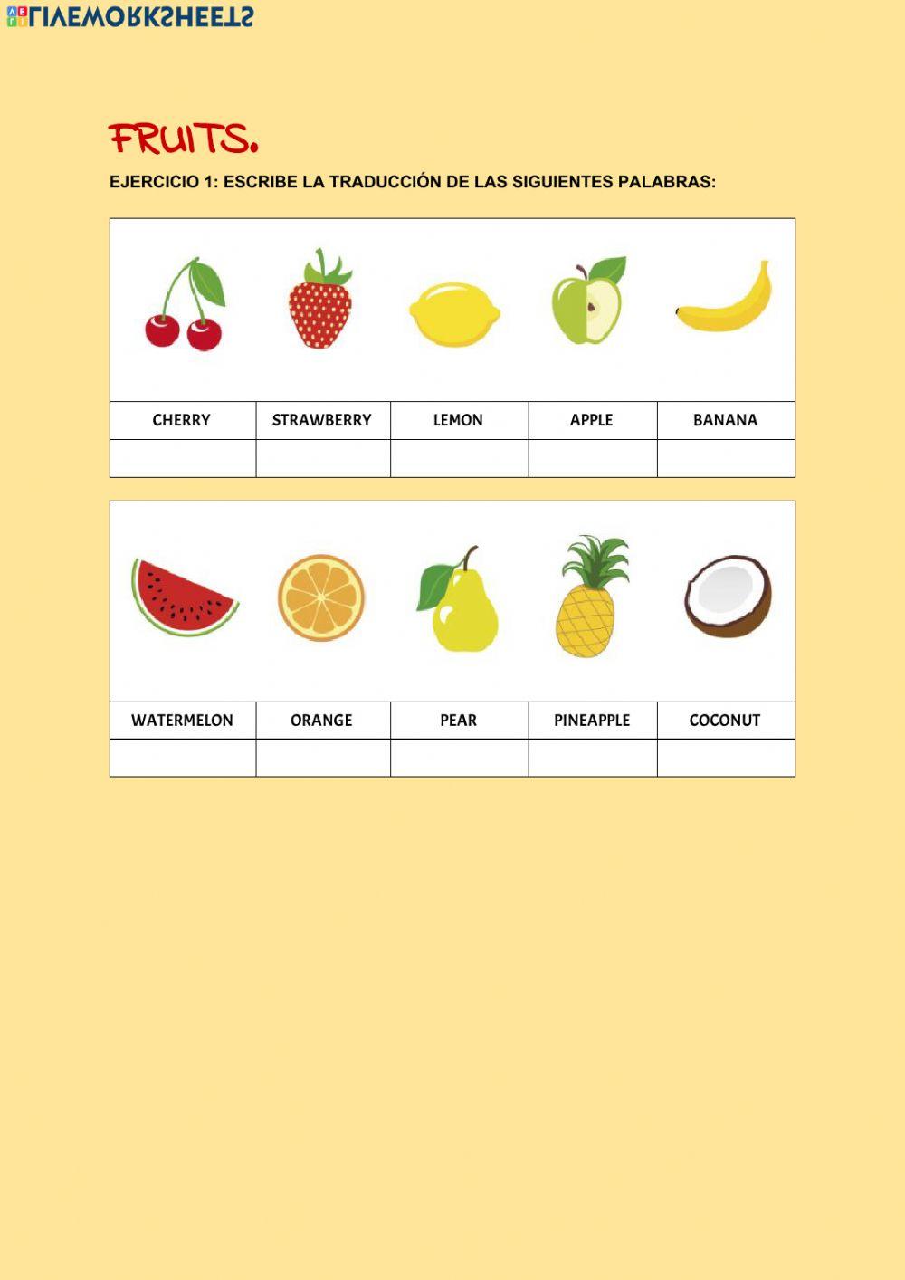 55433 | Fruits | aavino | LiveWorksheets