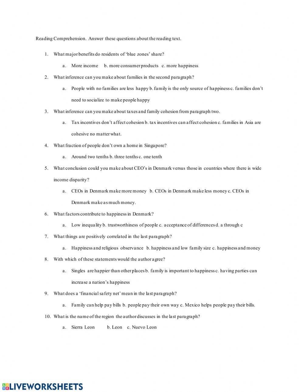 World Class 2 C… | Free Interactive Worksheets | 6932649