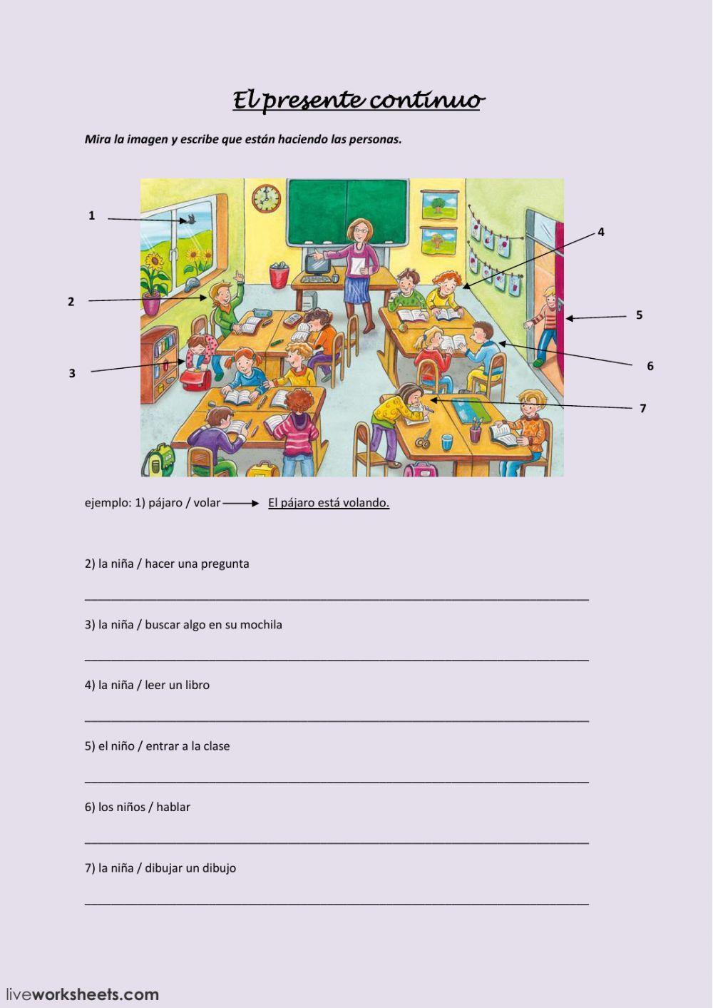 El presente con… | Free Interactive Worksheets | 50724
