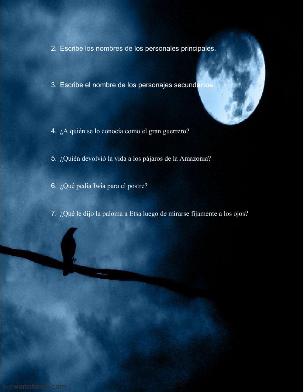 Etsa e iwia worksheet | Live Worksheets