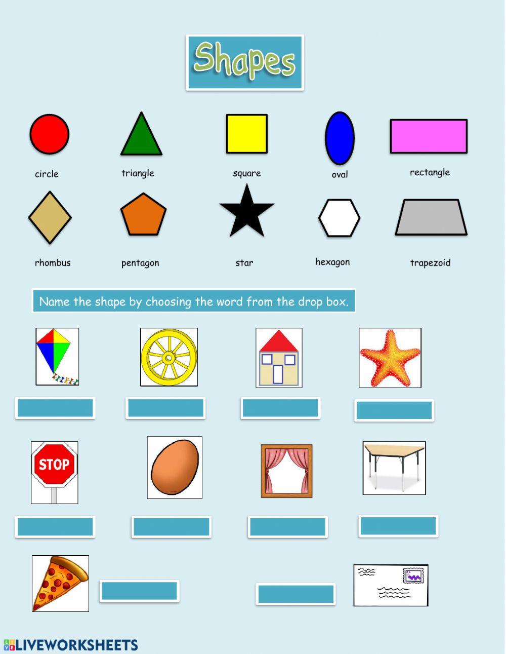 Shapes | Free Interactive Worksheets | 51576