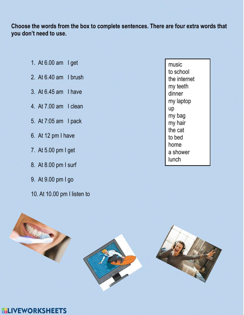 Zh worksheet | Live Worksheets