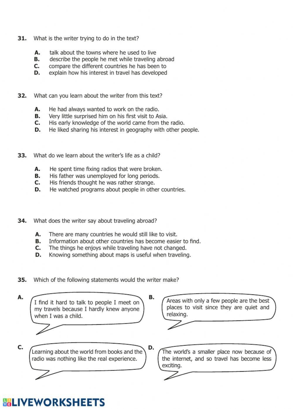 Diagnóstico ICF… | Free Interactive Worksheets | 5393963