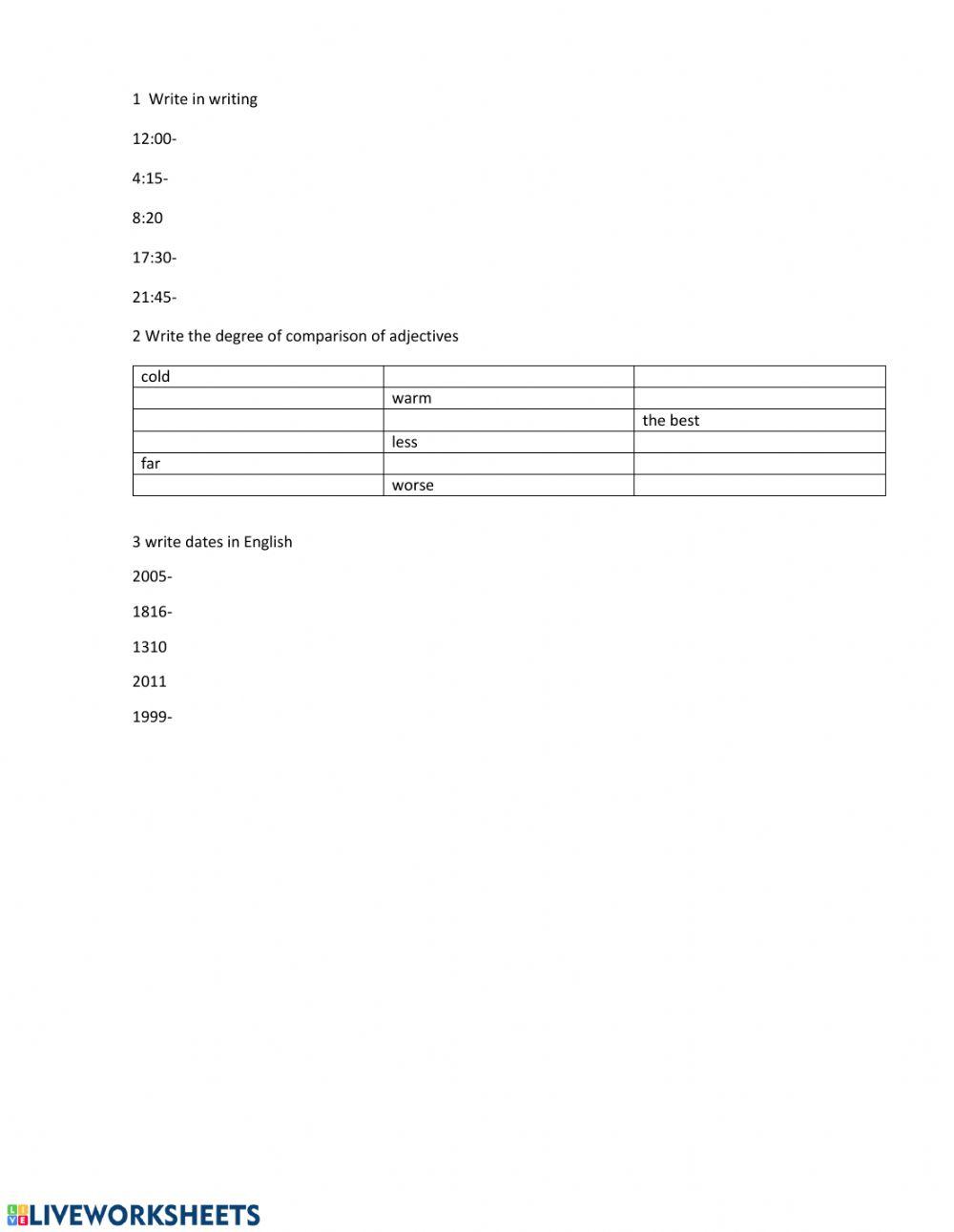 Reiteration worksheet | Live Worksheets