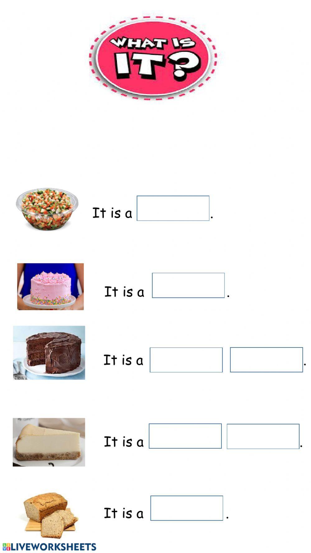 What is it- food worksheet | Live Worksheets