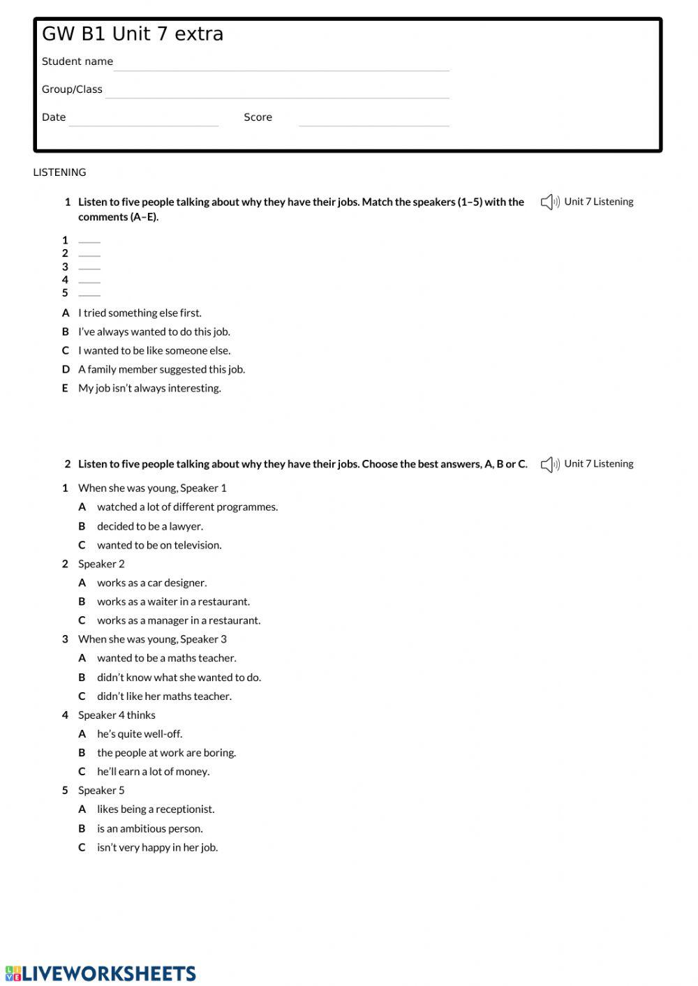 52783 | Jobs | Evgenia | LiveWorksheets