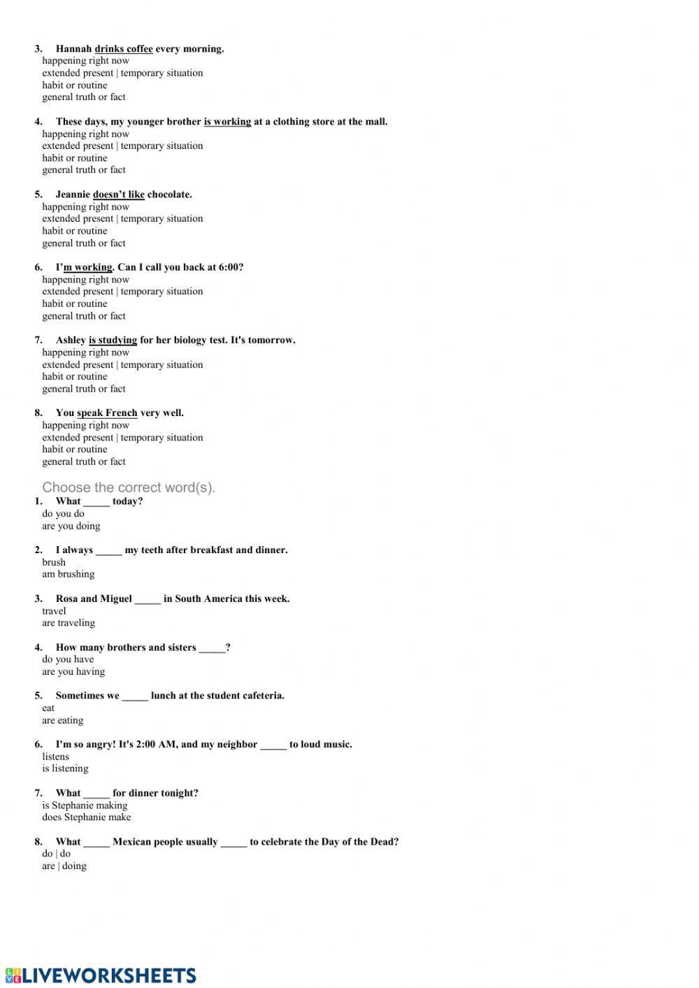 World Link 2 - Unit 1 worksheet | Live Worksheets