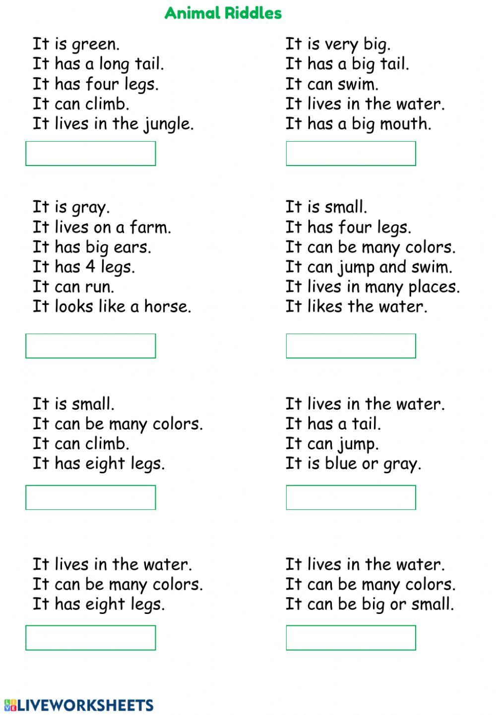 5395195 | Animal Riddle Game | Melissa Kalaf