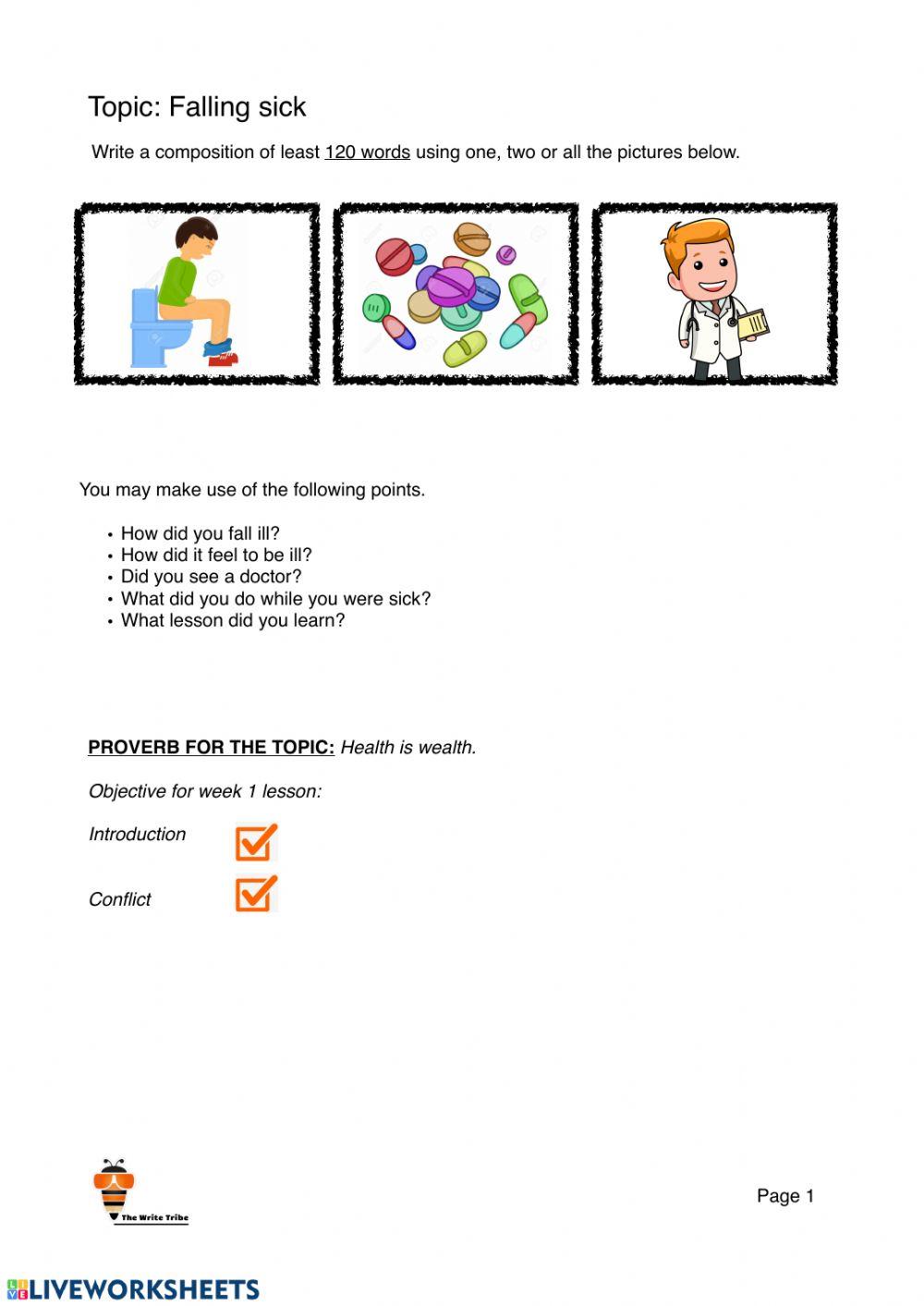 Creative Writing Worksheet Live Worksheets