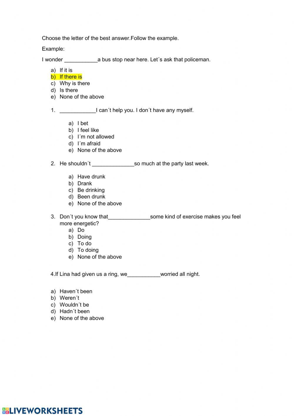 Common Expressions to respond worksheet | Live Worksheets