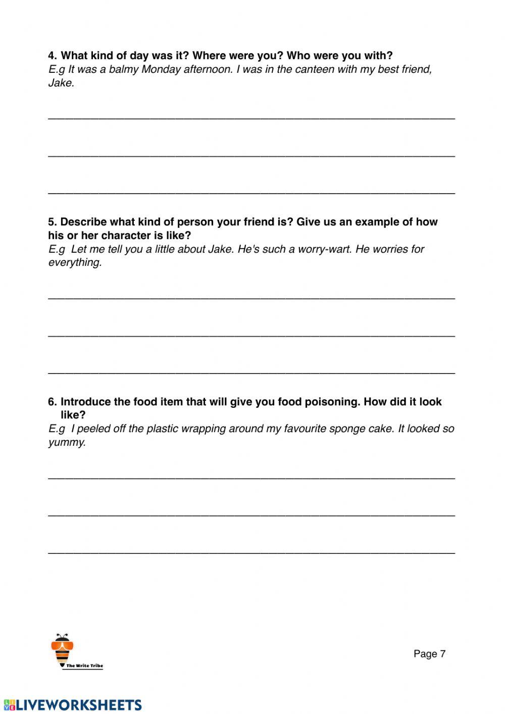 Week 1 p3-4 worksheet | Live Worksheets