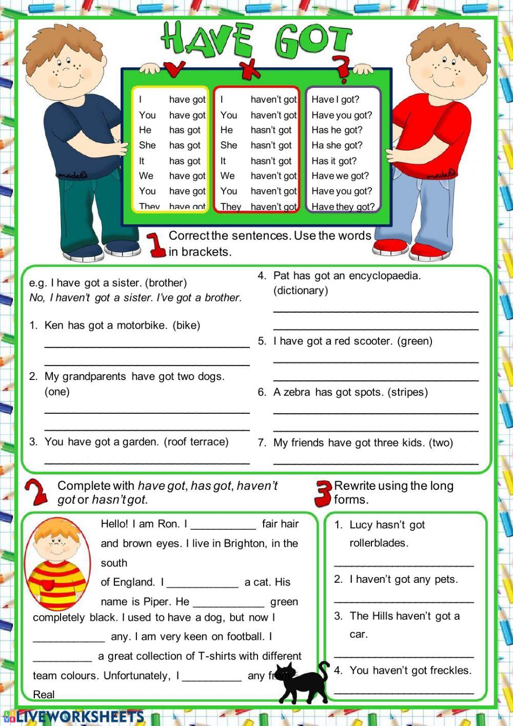 5396095 | Have got | maximus | LiveWorksheets