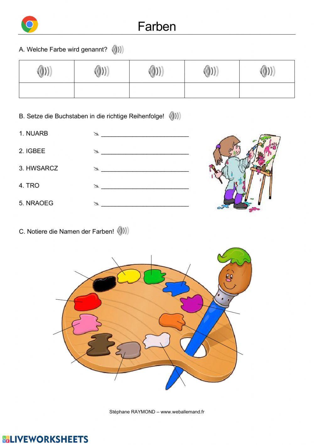 53635 | Die Farben | Stéphane RAYMOND | LiveWorksheets