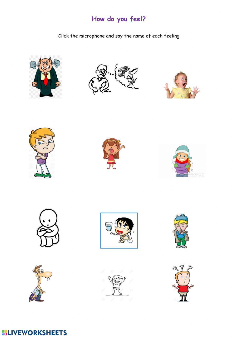 How are you feeling? activity | Live Worksheets