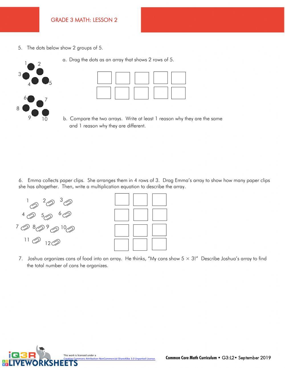 Multiplication exercise | Live Worksheets