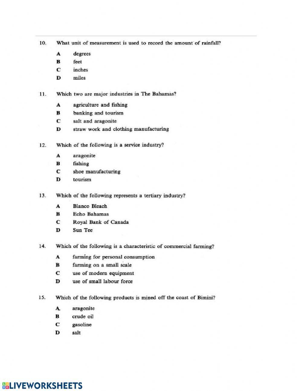 BJC Review- Mul… | Free Interactive Worksheets | 58120