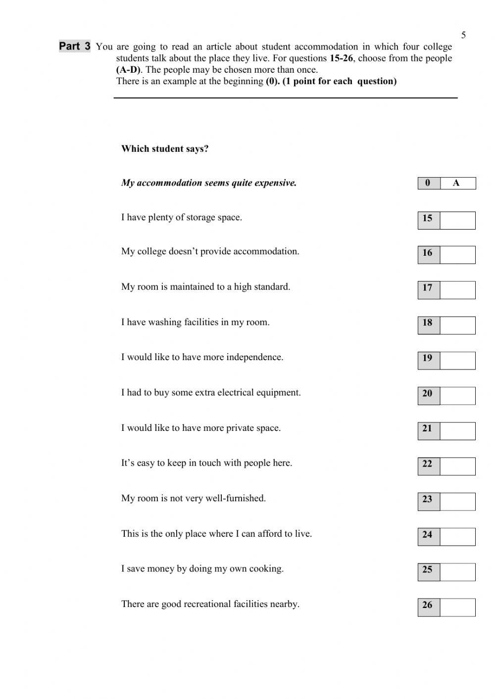 MA READING TEST | Fernandomp418 | Live Worksheets