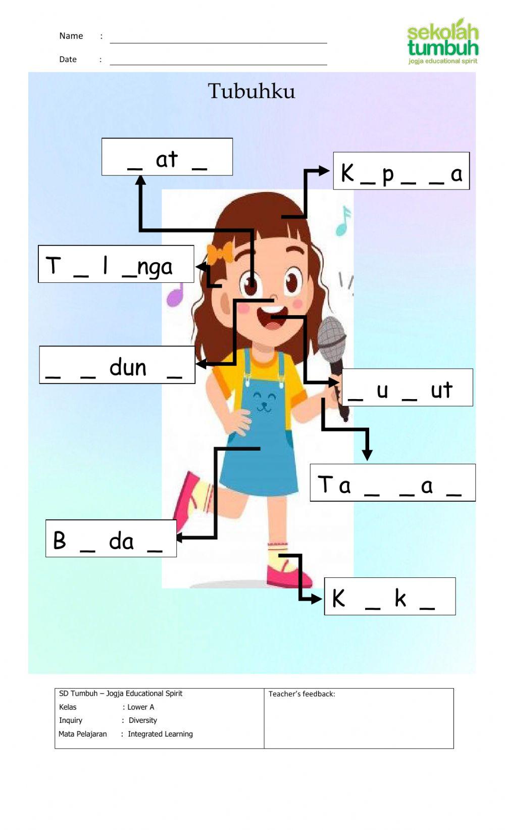 393962 | Pengenalan hobi dan anggota tubuh (b)