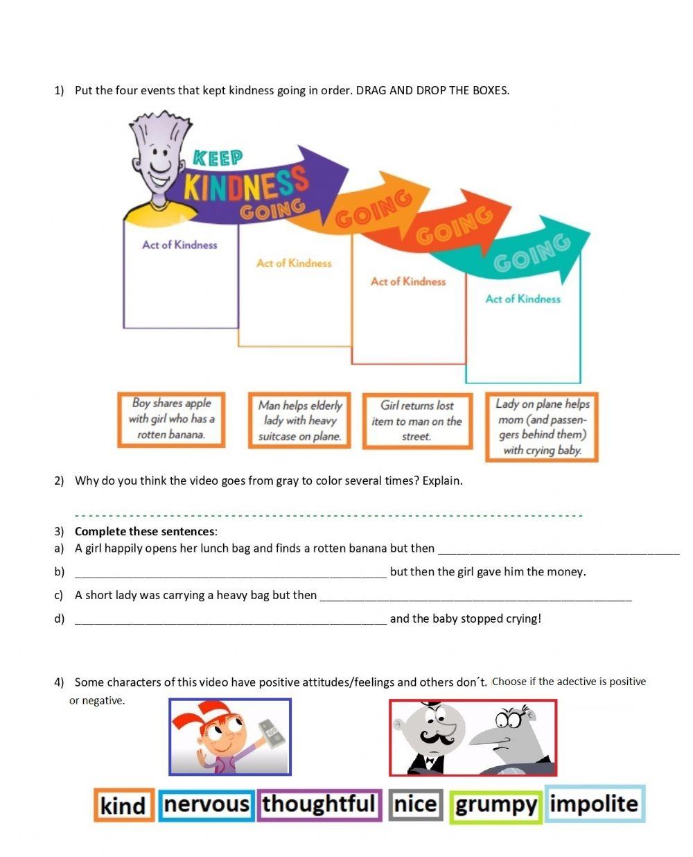 Color Yoir World With Kindness online exercise for | Live Worksheets