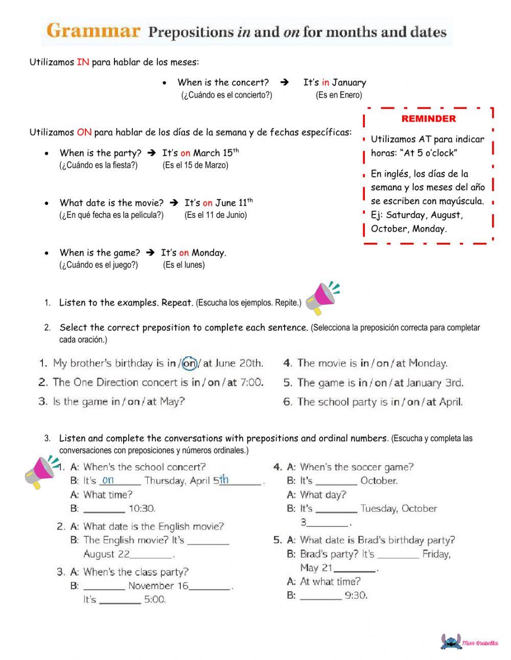 In and On for Dates 6095297 | Isabella Hernandez Segovia