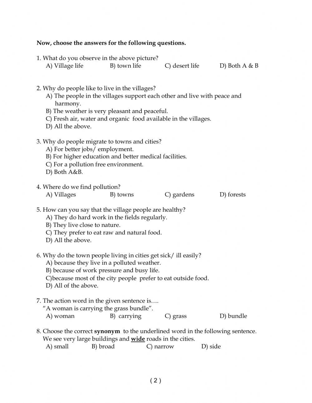 Class-7(work sh… | Free Interactive Worksheets | 411556