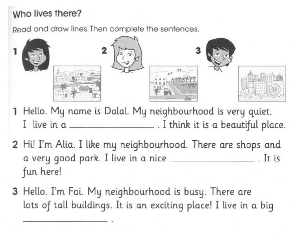Who lives there online exercise for | Live Worksheets Who lives there online exercise for | Live Worksheets