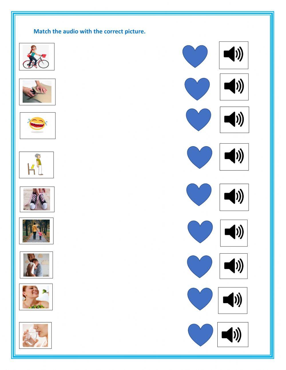 Action verbs au… | Free Interactive Worksheets | 412359